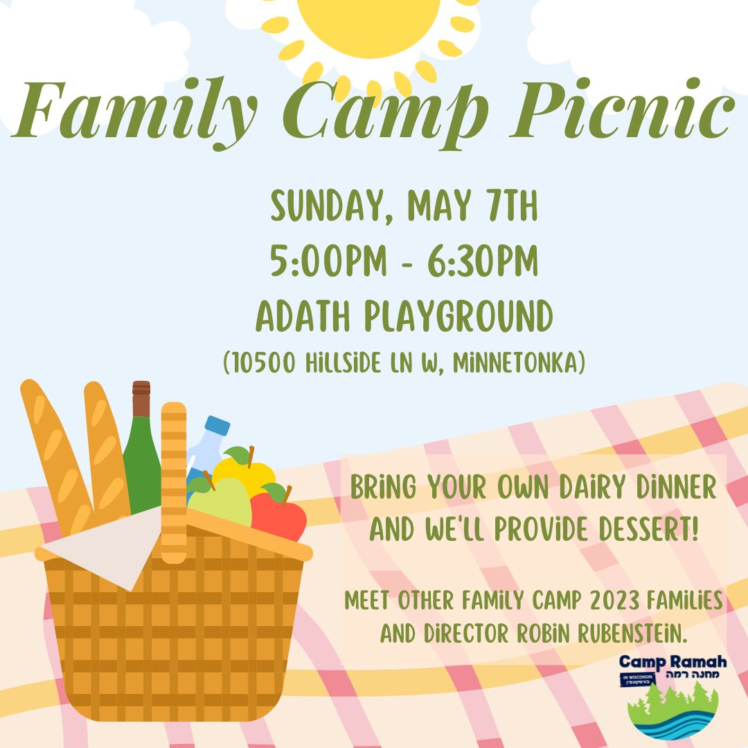 Family Camp Picnic - Camp Ramah Wisconsin